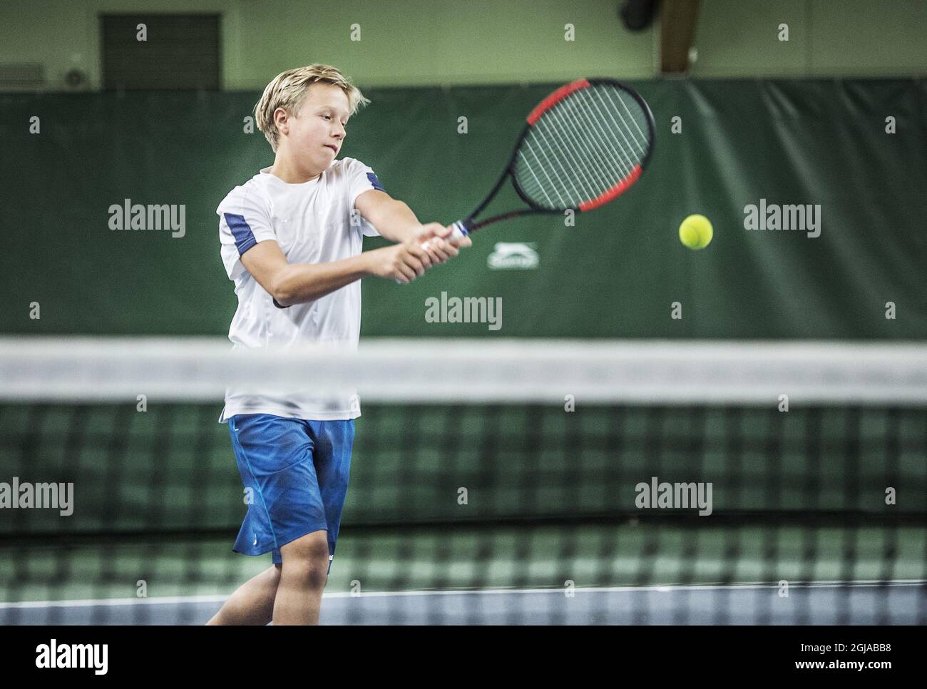 STOCKHOLM 2016-10-11 Leo Borg is playing the role of the young Bjorn ...