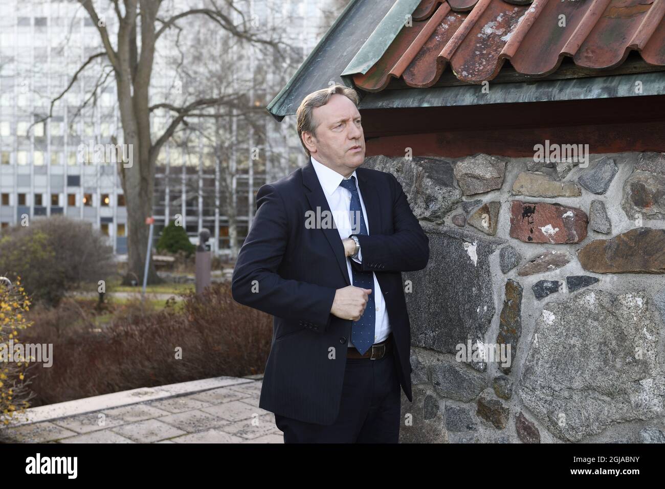 STOCKHOLM 2016-11-24 Neil Dudgeon is seen during his visit to Stockholm ...