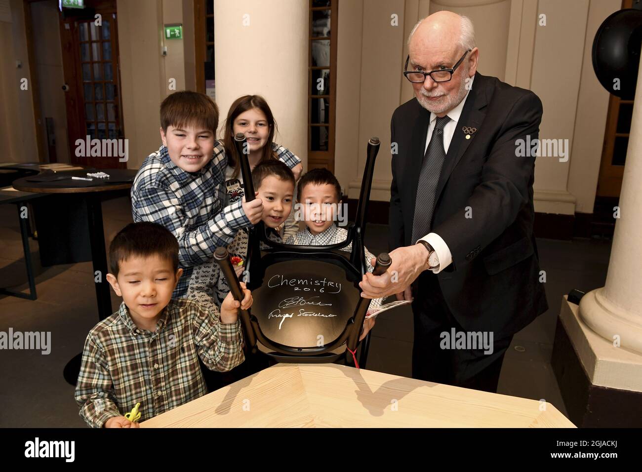 STOCKHOLM 20161206 J.F Stoddart , of Great Britain, Nobel laureate in ...