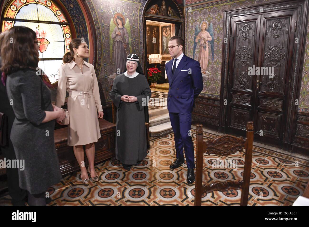 ROM 20161215 Prince Daniel and Crown Princess Victoria with abbessa ...