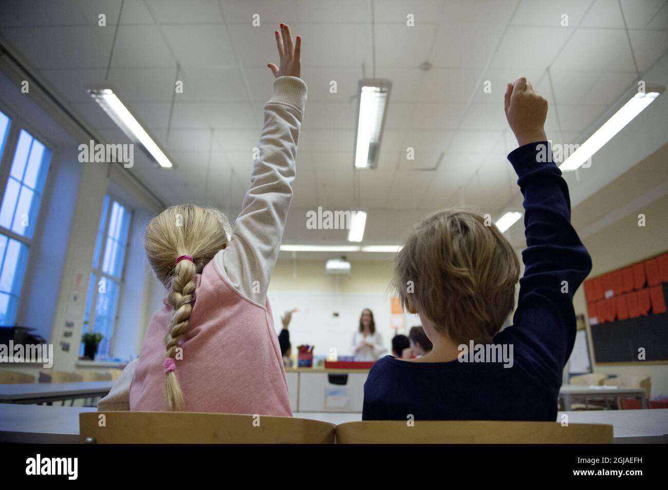 STOCKHOLM 20141217 teaching, education,school, class room, students ...