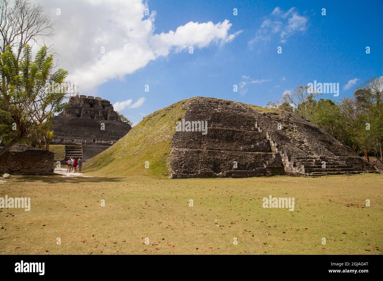 Xunantunich Mayan ruins in Belize Stock Photo - Alamy