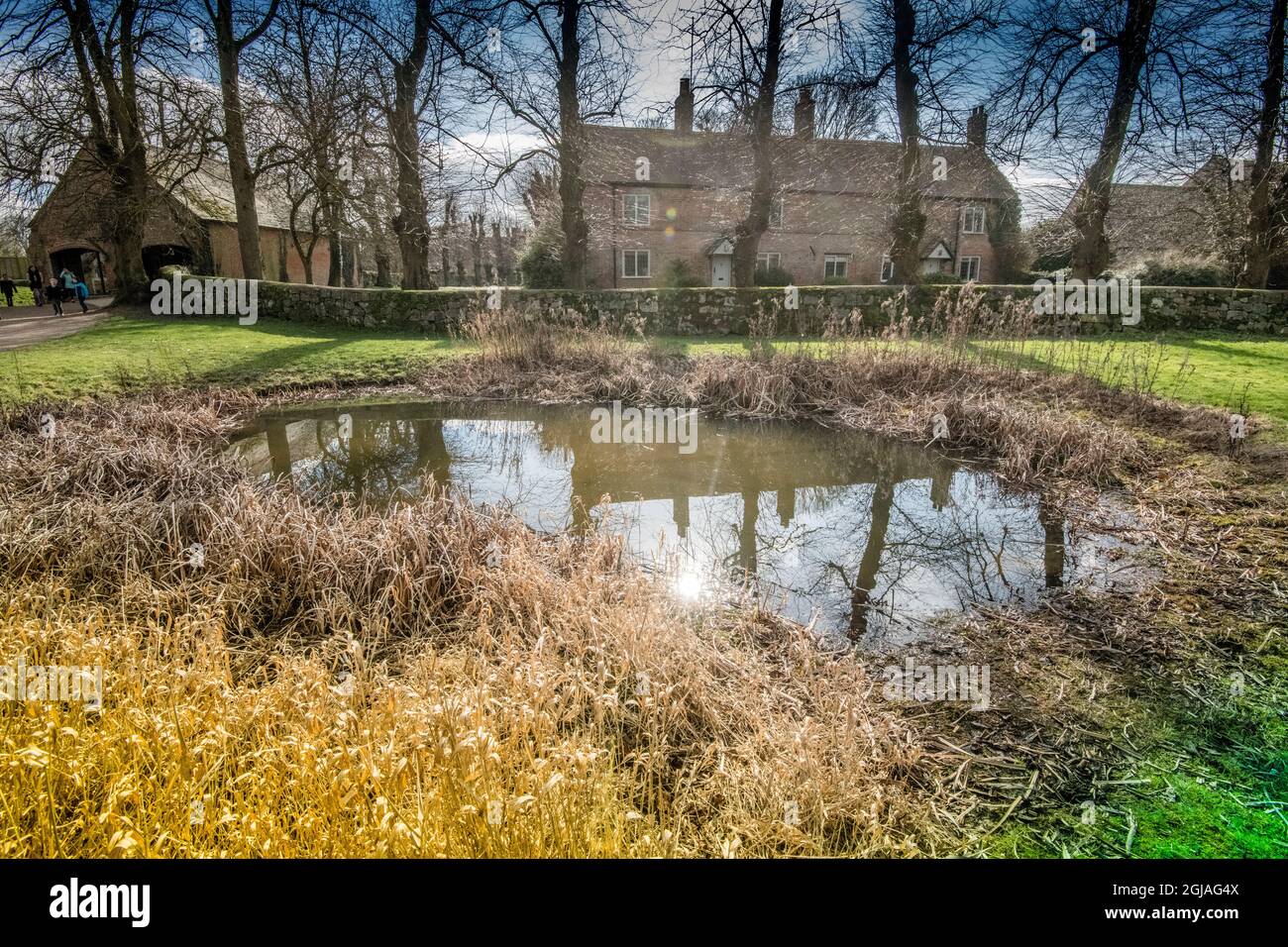 Avebury, UK. A major Neolithic and medieval site featuring standing ...
