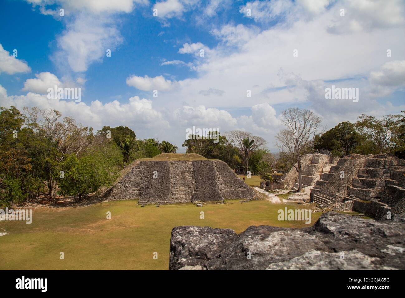 Xunantunich Mayan ruins in Belize Stock Photo - Alamy