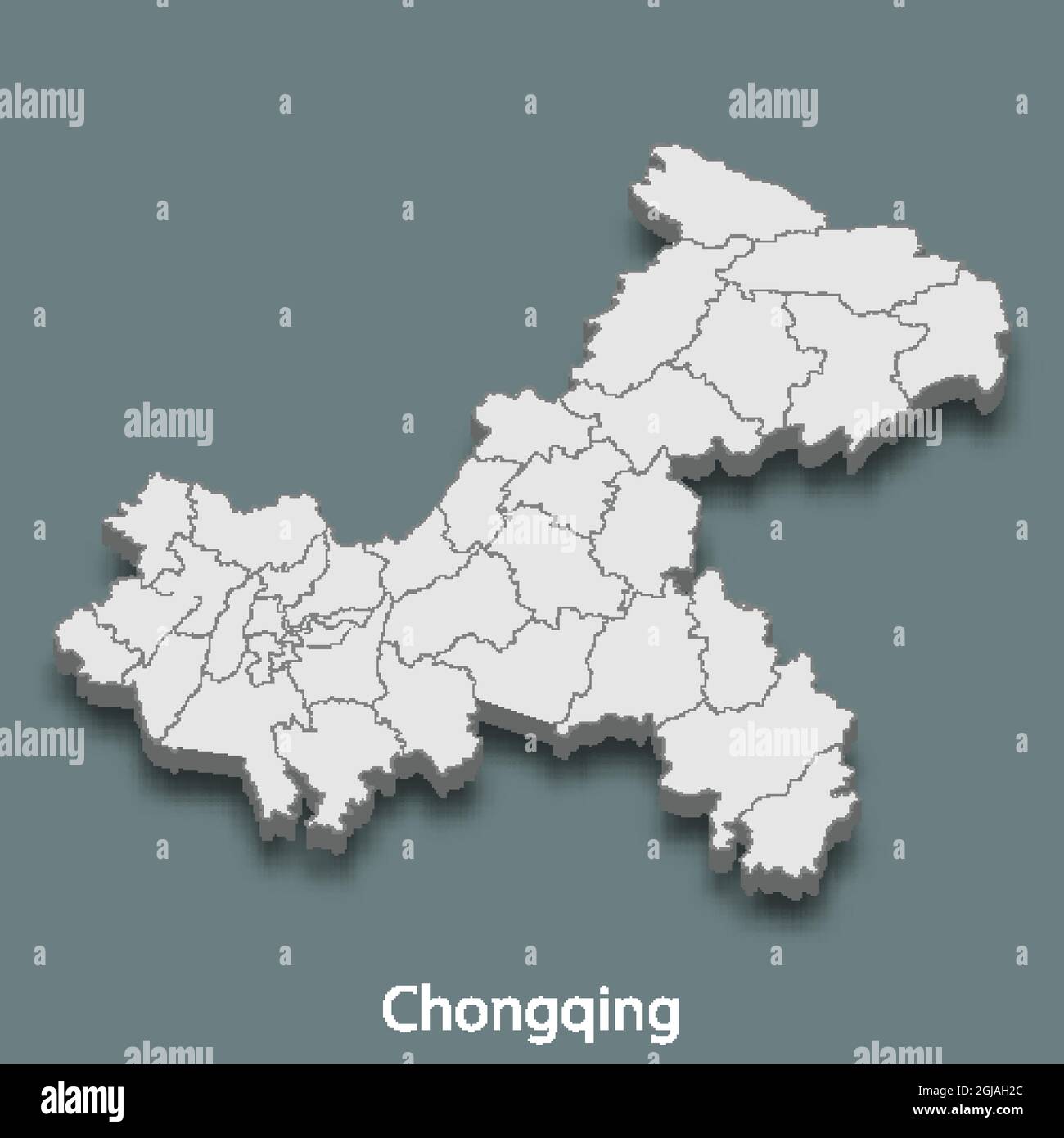 Chongqing Map Vector High Resolution Stock Photography and Images - Alamy