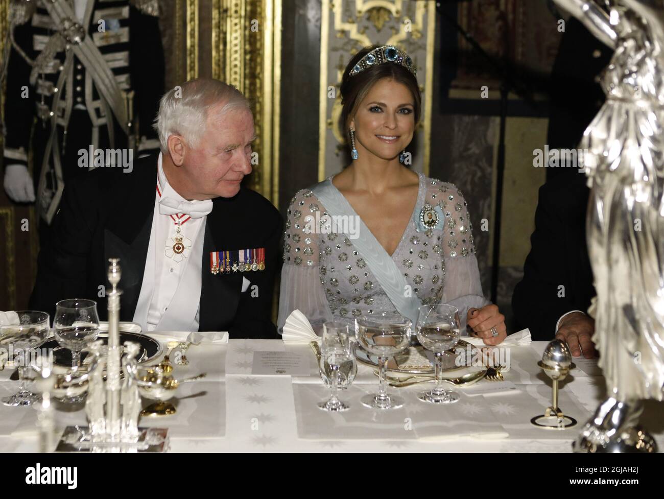 STOCKHOLM 20170220 Princess Madeleine at the table with General ...