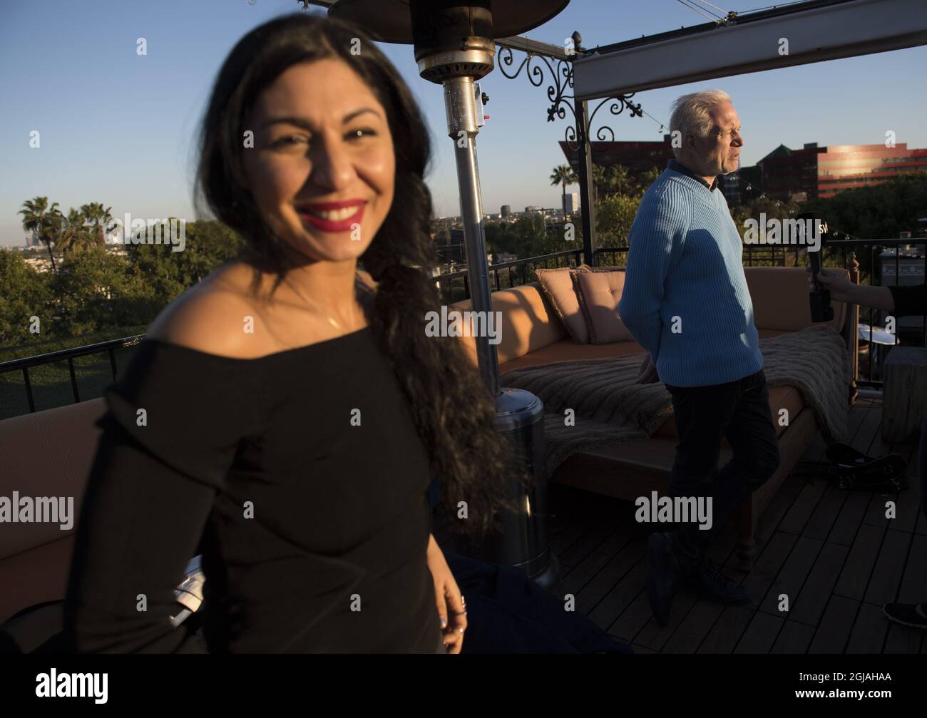 LOS ANGELES 2017-02-24 Swedish actress Bahar Pars on location in Los ...