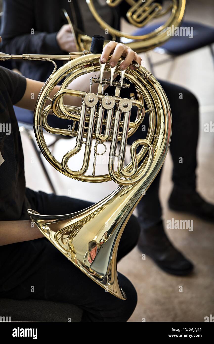 instrument music horn Foto Lars Brundin / Sydsvenskan / TT Stock Photo ...