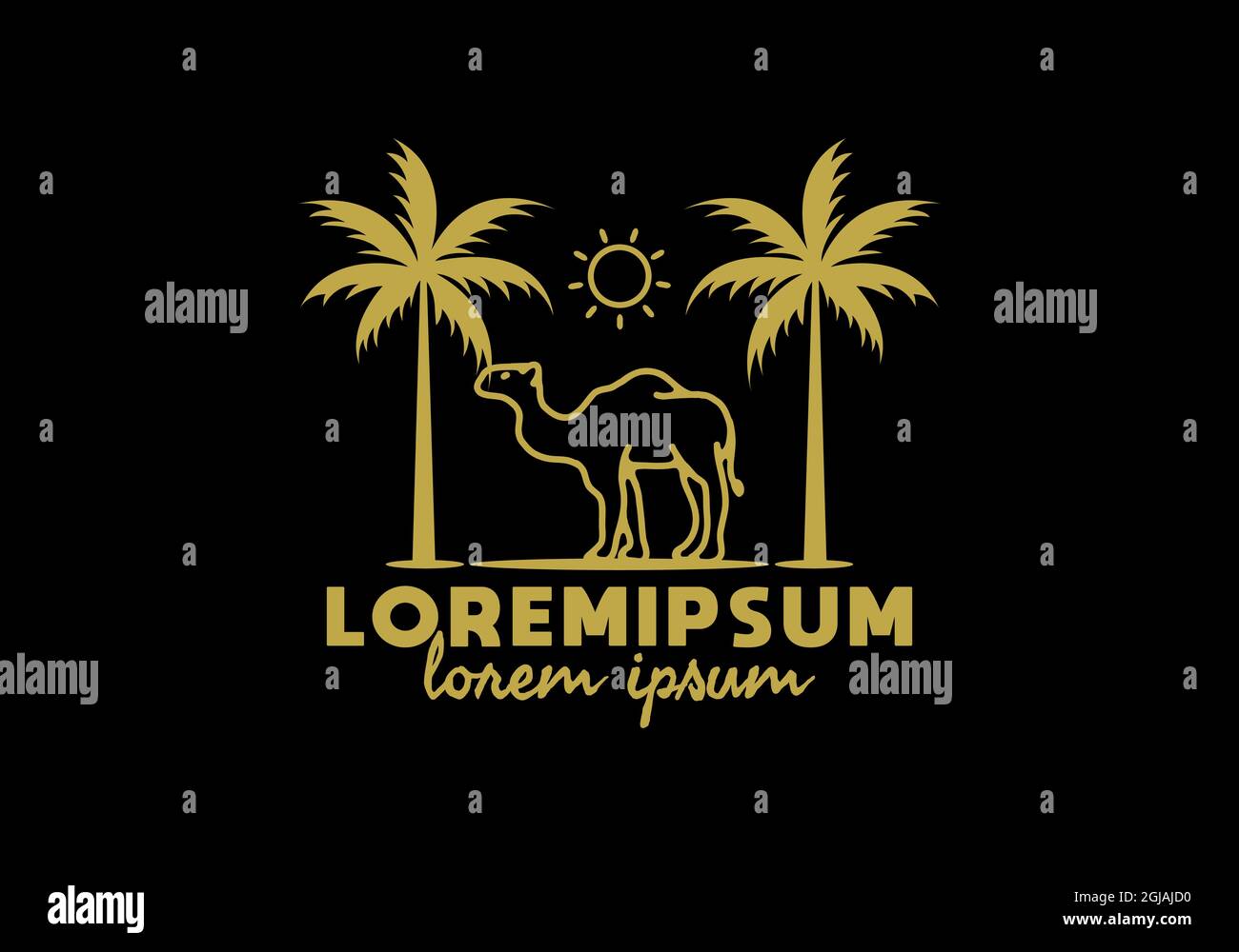 Palm trees on wild Stock Vector Images - Alamy