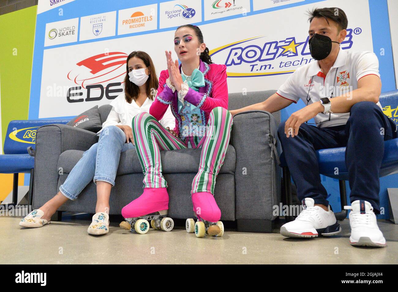 INES ALVES, Portugal, at Kiss & Cry during Junior Solo Dance - Free ...