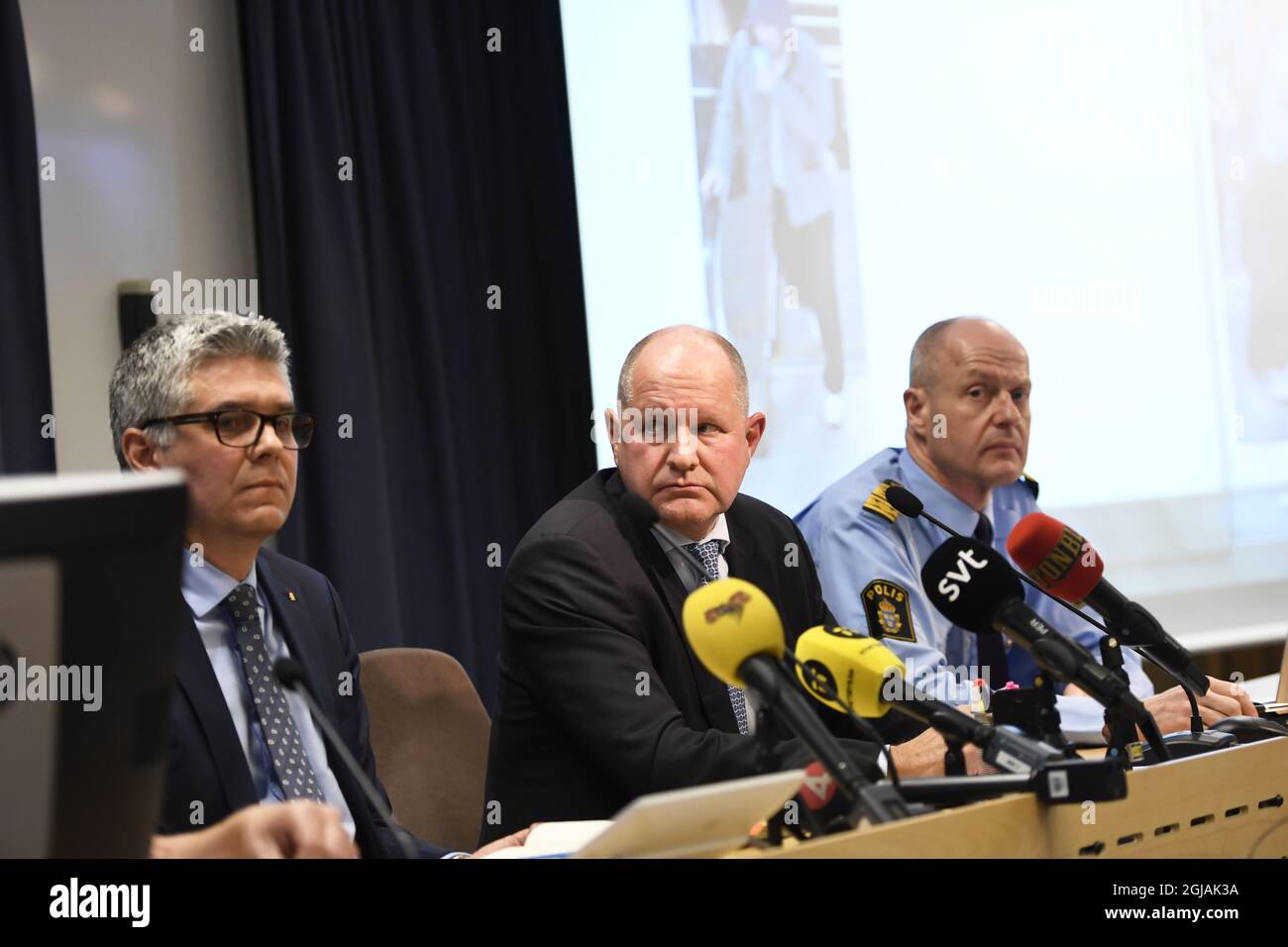 STOCKHOLM 20170407 Anders Thornberg, National Police Commissioner Dan ...