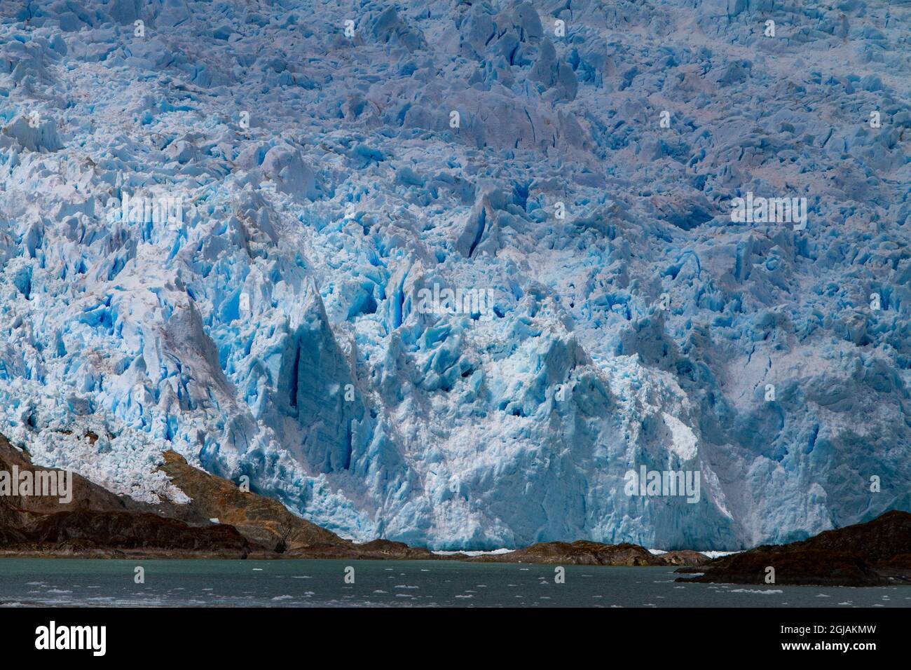 Chile. Canal Sarmiento, Brujo Glacier Stock Photo - Alamy