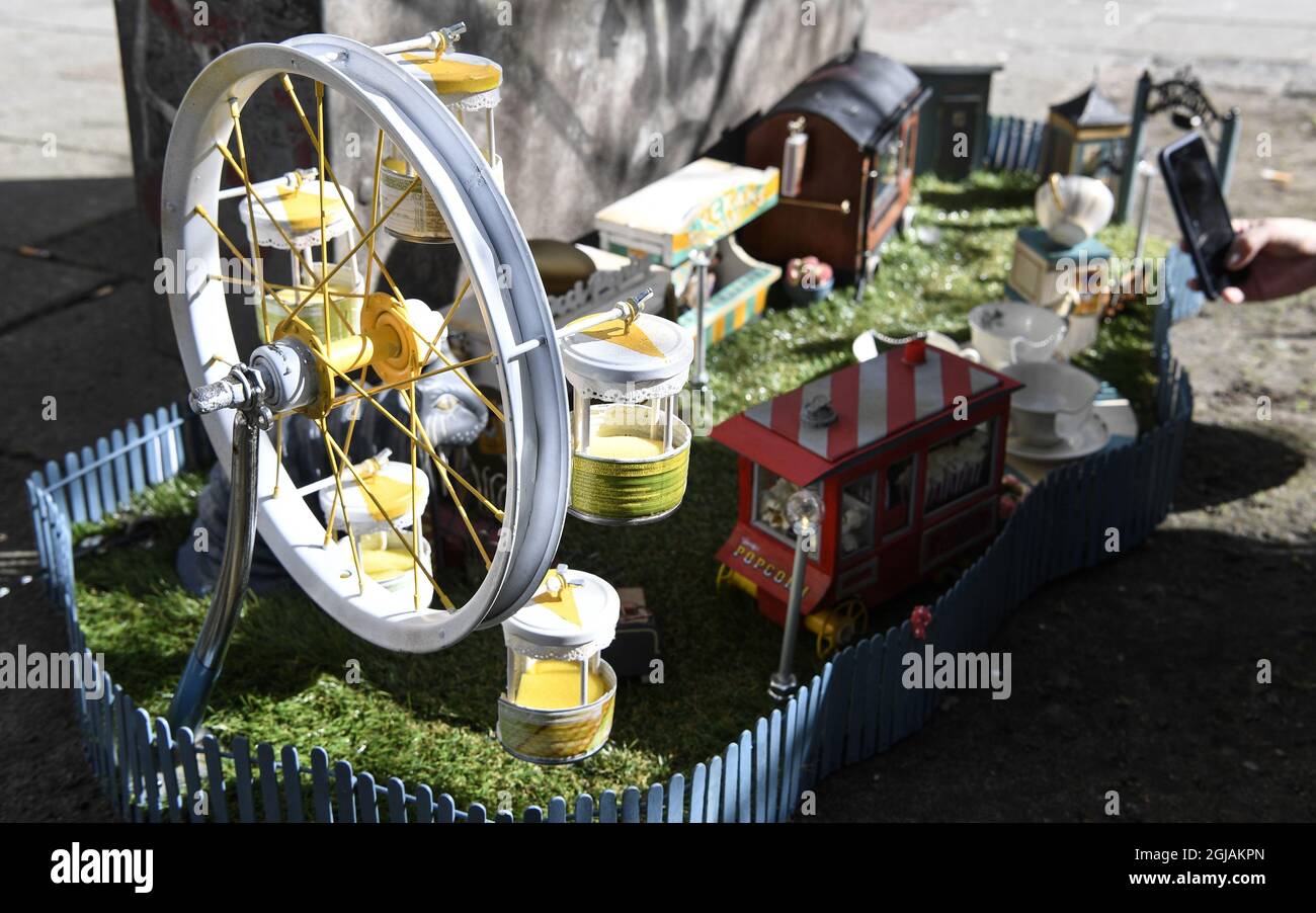 A miniature amusement park for mice called "Tjoffsans tivoli" attracts ...