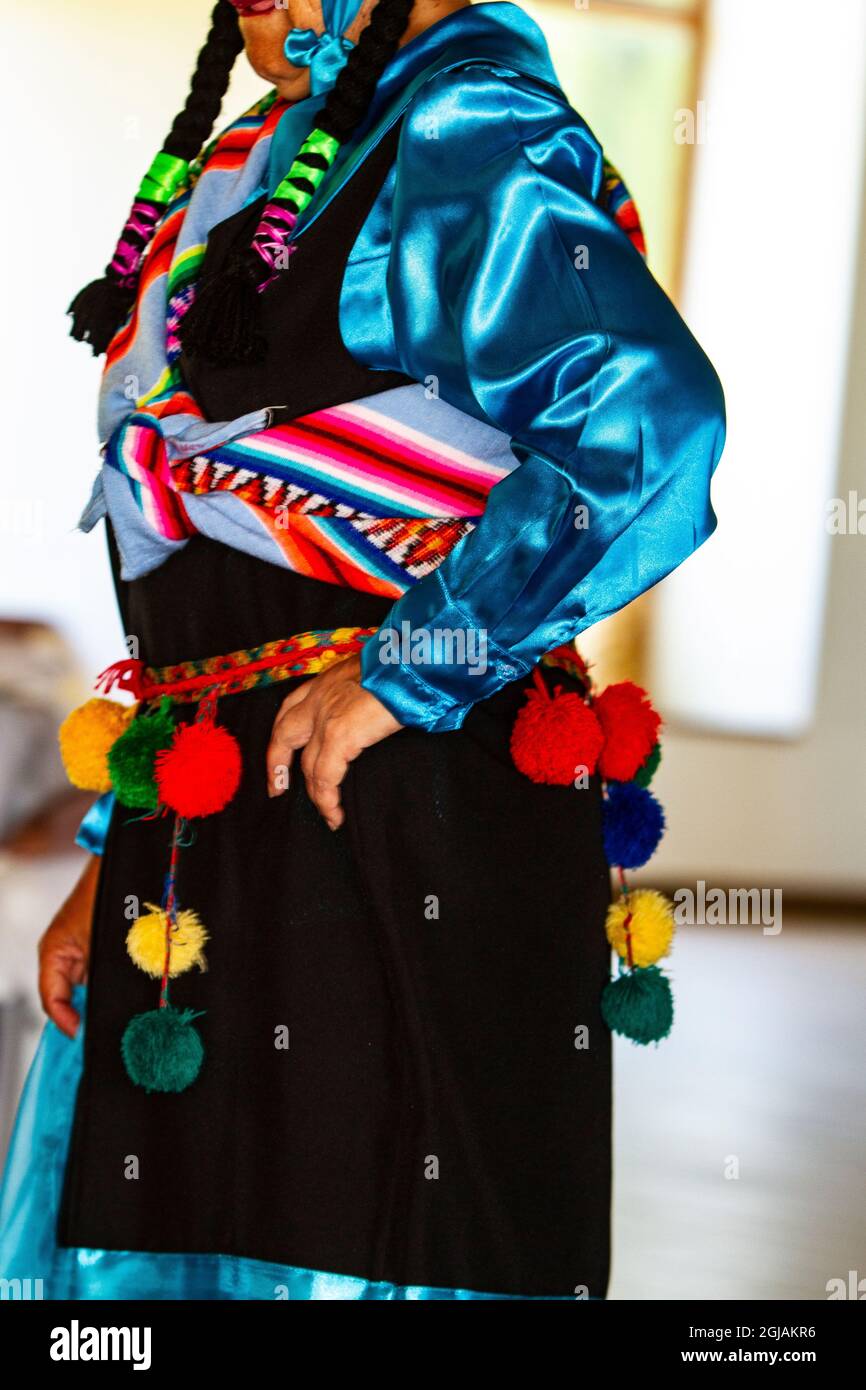 Chile, Casablanca. Cueca costume Stock Photo - Alamy