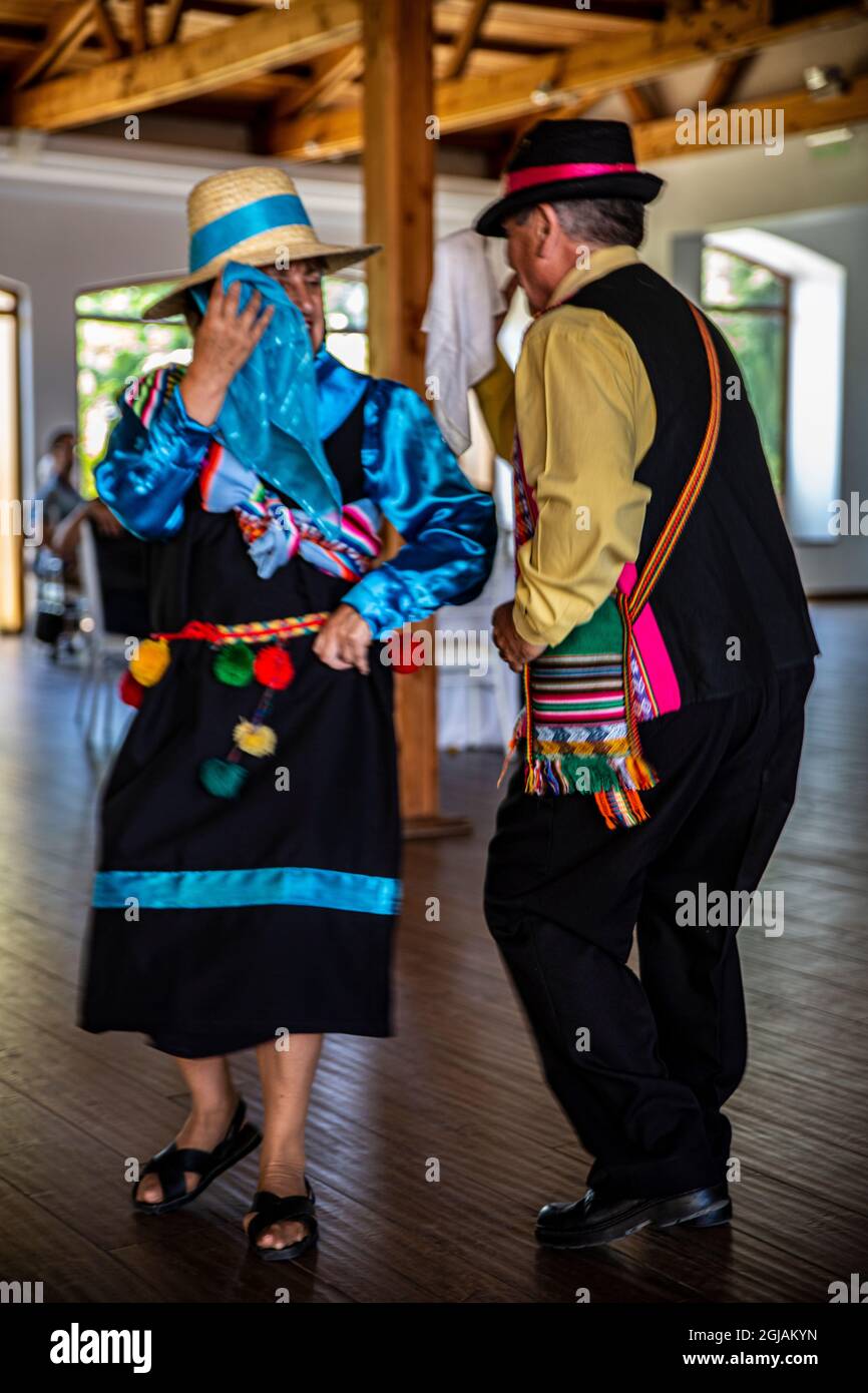 Casablanca, Chile. Cueca folk dancing Stock Photo - Alamy