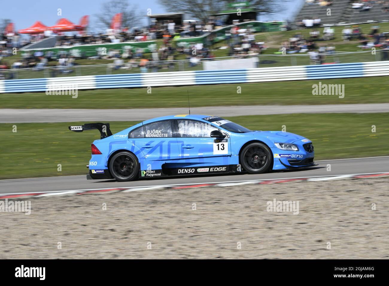 KNUTSTORP 2017-05-06 Prince Carl Philip Bernadotte drives his Volvo Polestar in Swedish GT ...