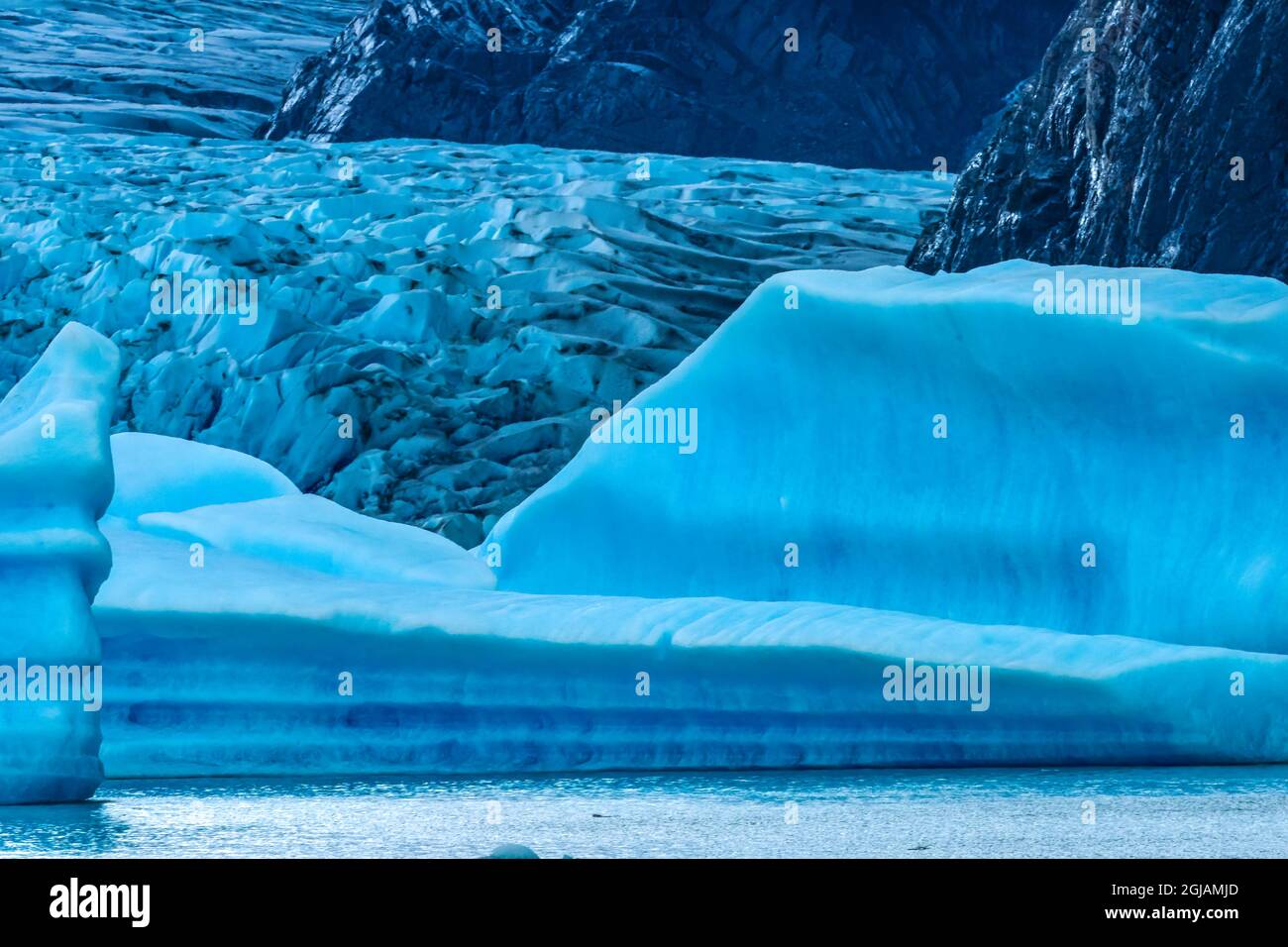 Blue Iceberg Grey Lake Southern Patagonian Ice Field, Torres del Paine ...