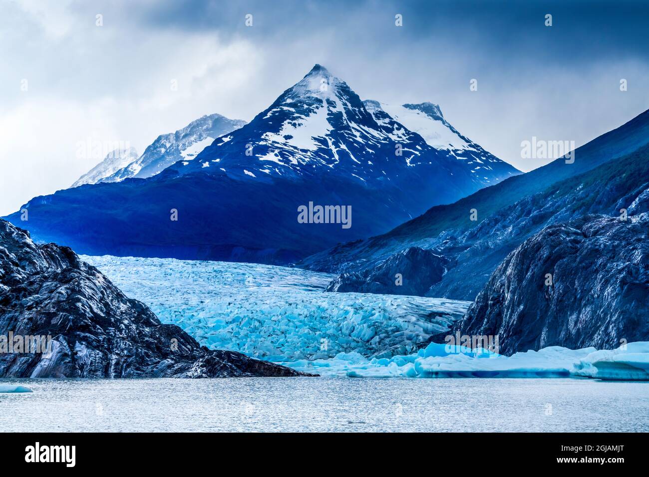Glacier lake Southern Patagonian Ice Field, Torres del Paine National ...