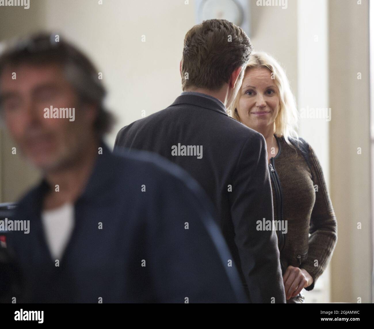 MALMO 20170519 Actress Sara Helin, in her role as inspector Saga Noren ...