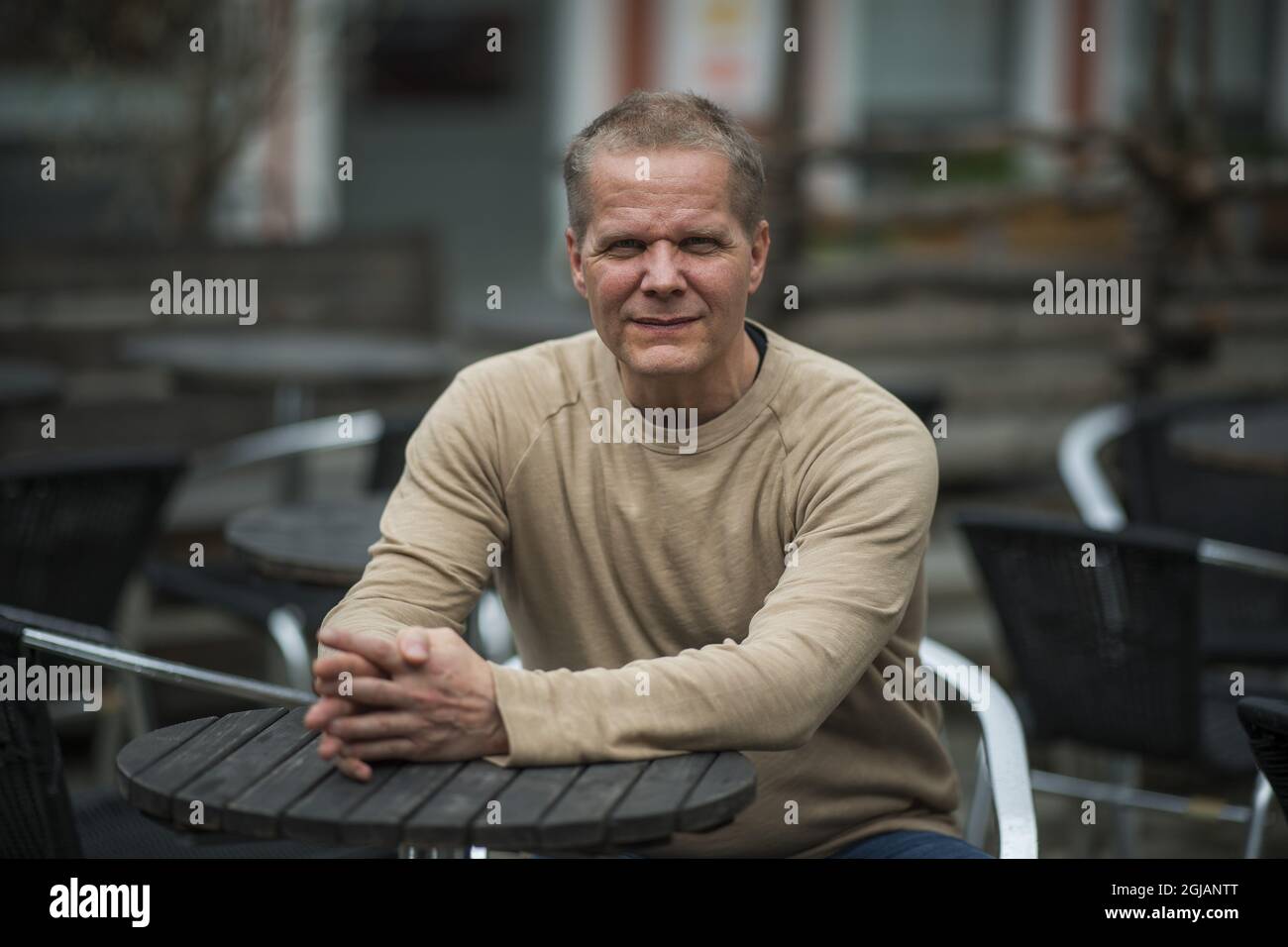 20170531 VAXJO. Mr Kaj Linna is seen after release from jail in Vaxjo ...