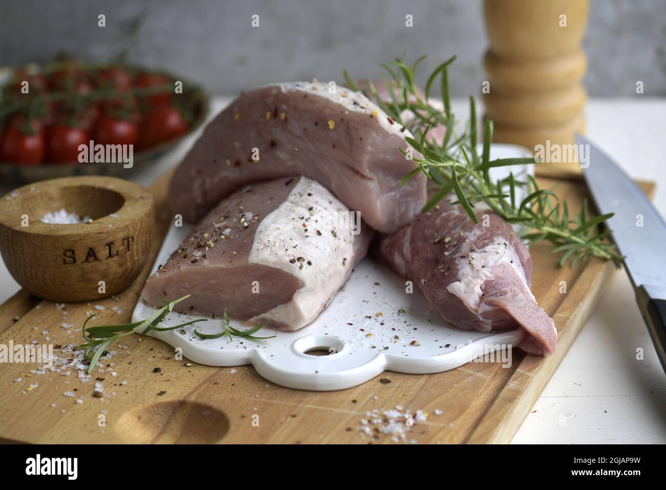 pork fillet Foto: Janerik Henriksson / TT / Kod 10010 Stock Photo - Alamy