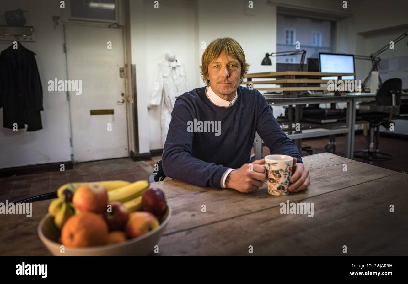 FILES 2017-01-11 Swedish artist Jonas Dahlberg photographed in ...