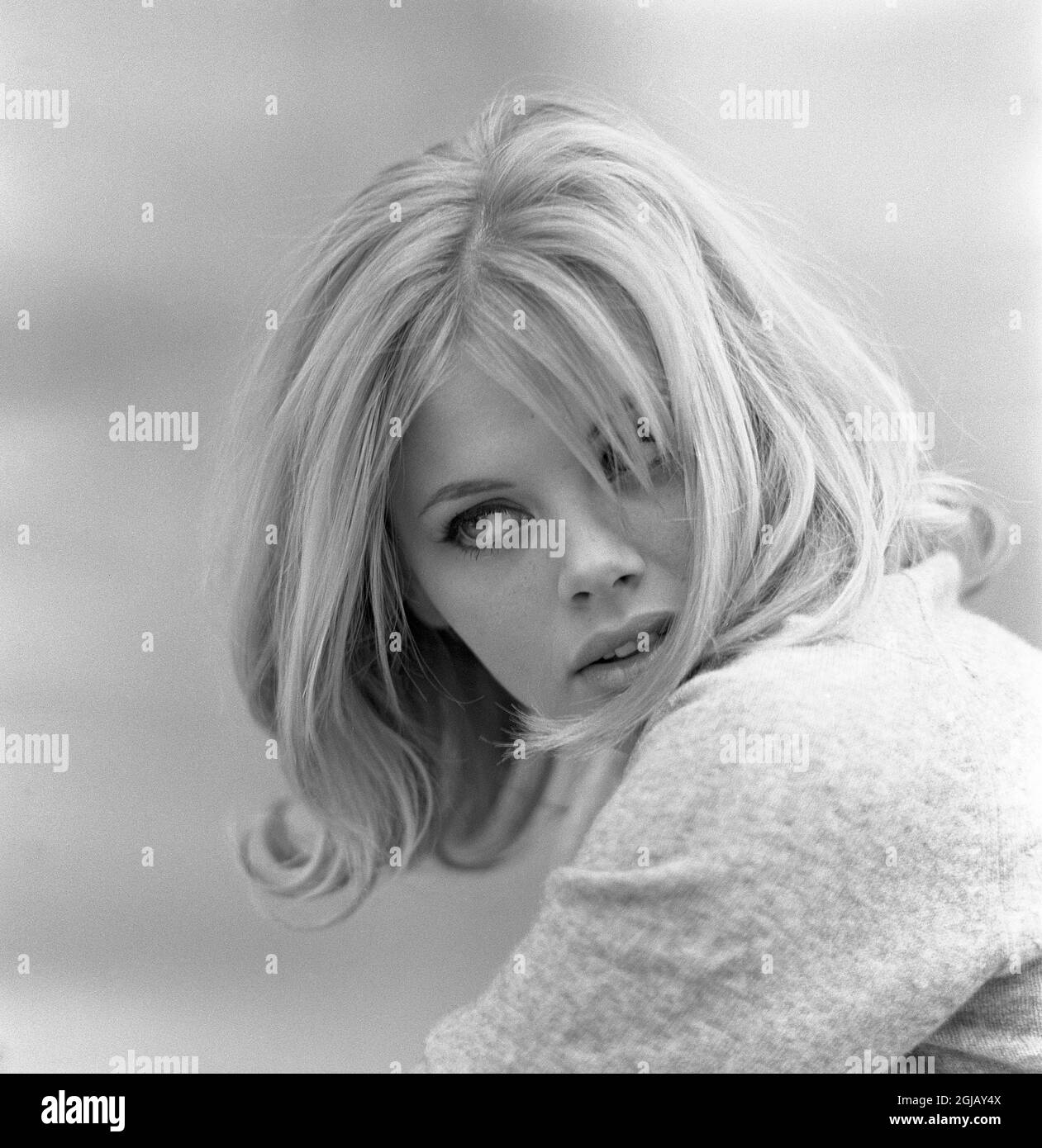 FILE 1958 A 16 year old Britt Ekland is posing for the photographer in ...