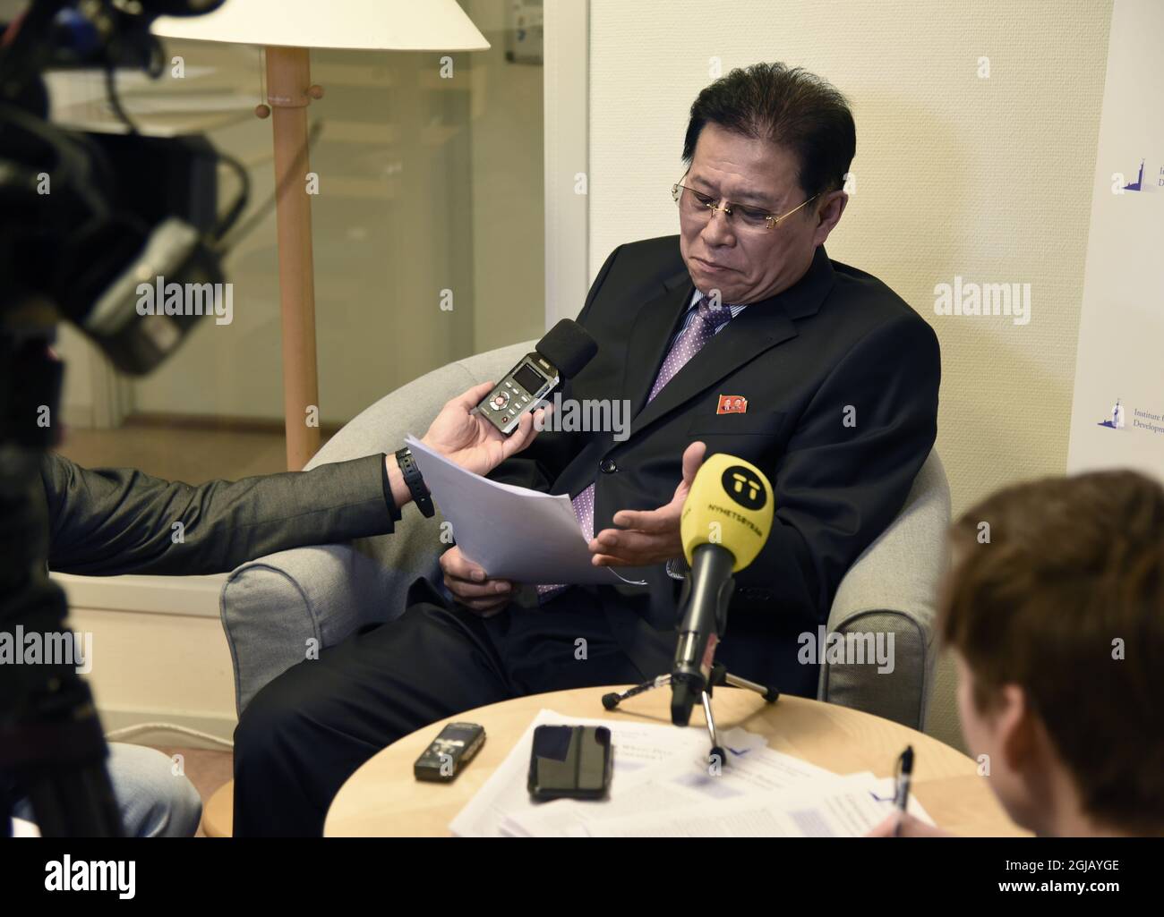Yong Dok Kang . North Korean Ambassador to Sweden. Foto: Susanna ...