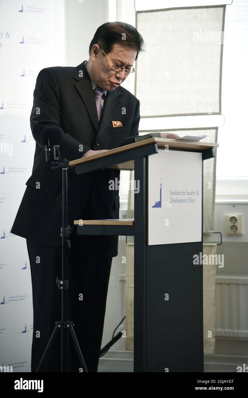 Yong Dok Kang . North Korean Ambassador to Sweden. Foto: Susanna ...