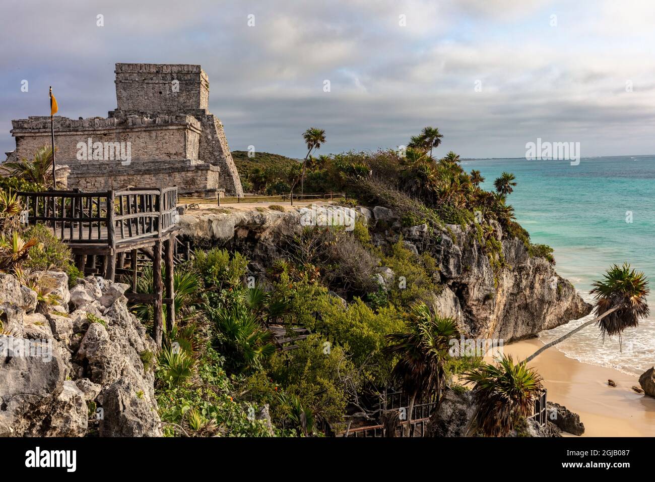 Archeological Zone of Tulum Mayan Port City Ruins in Tulum, Mexico ...