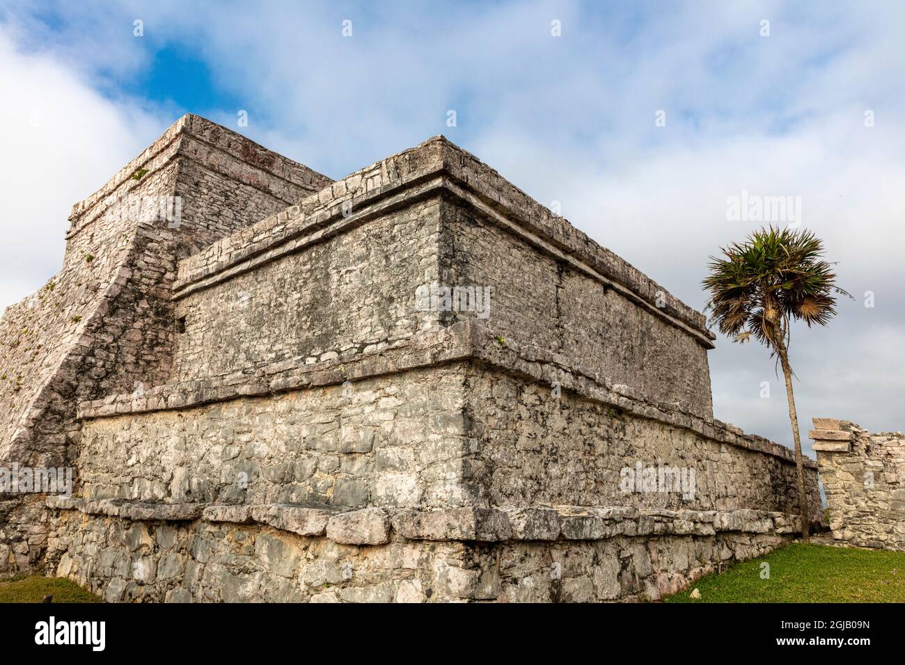 Temple of the Wind at Archeological Zone of Tulum Mayan Port City Ruins ...
