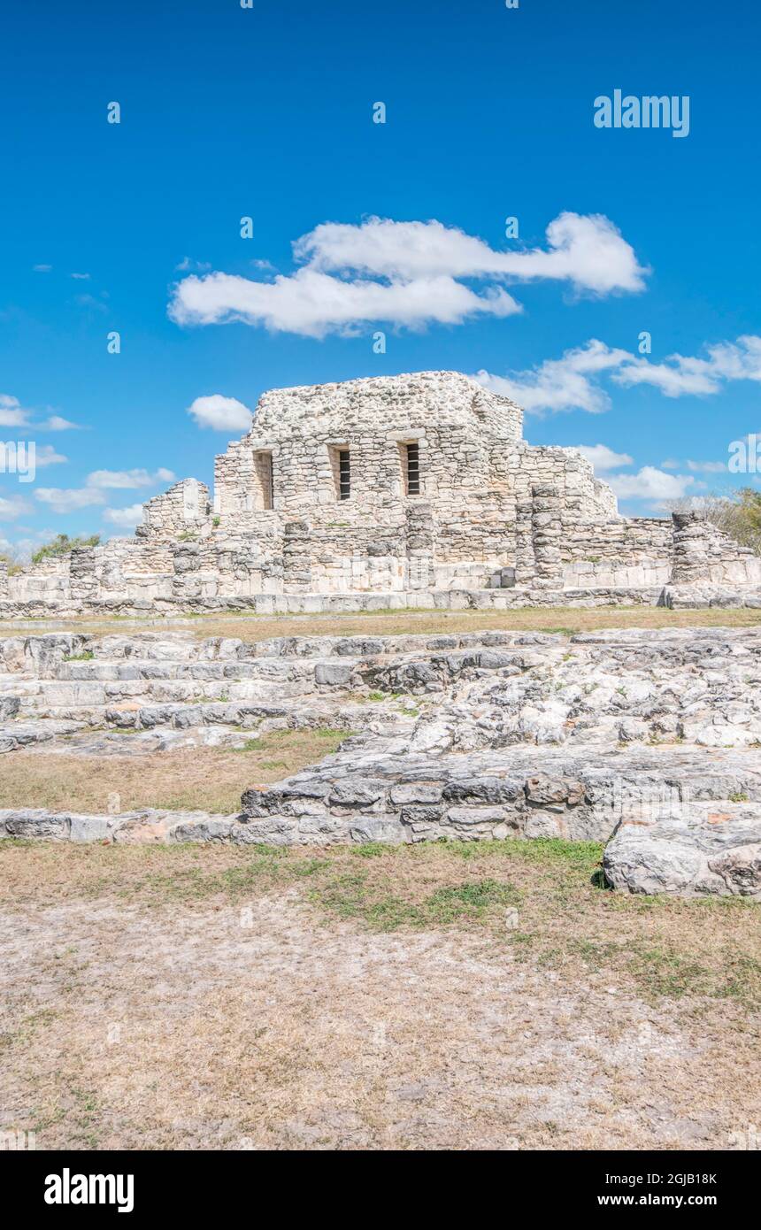 Mexico, Yucatan. Mayapan Ruins Stock Photo - Alamy
