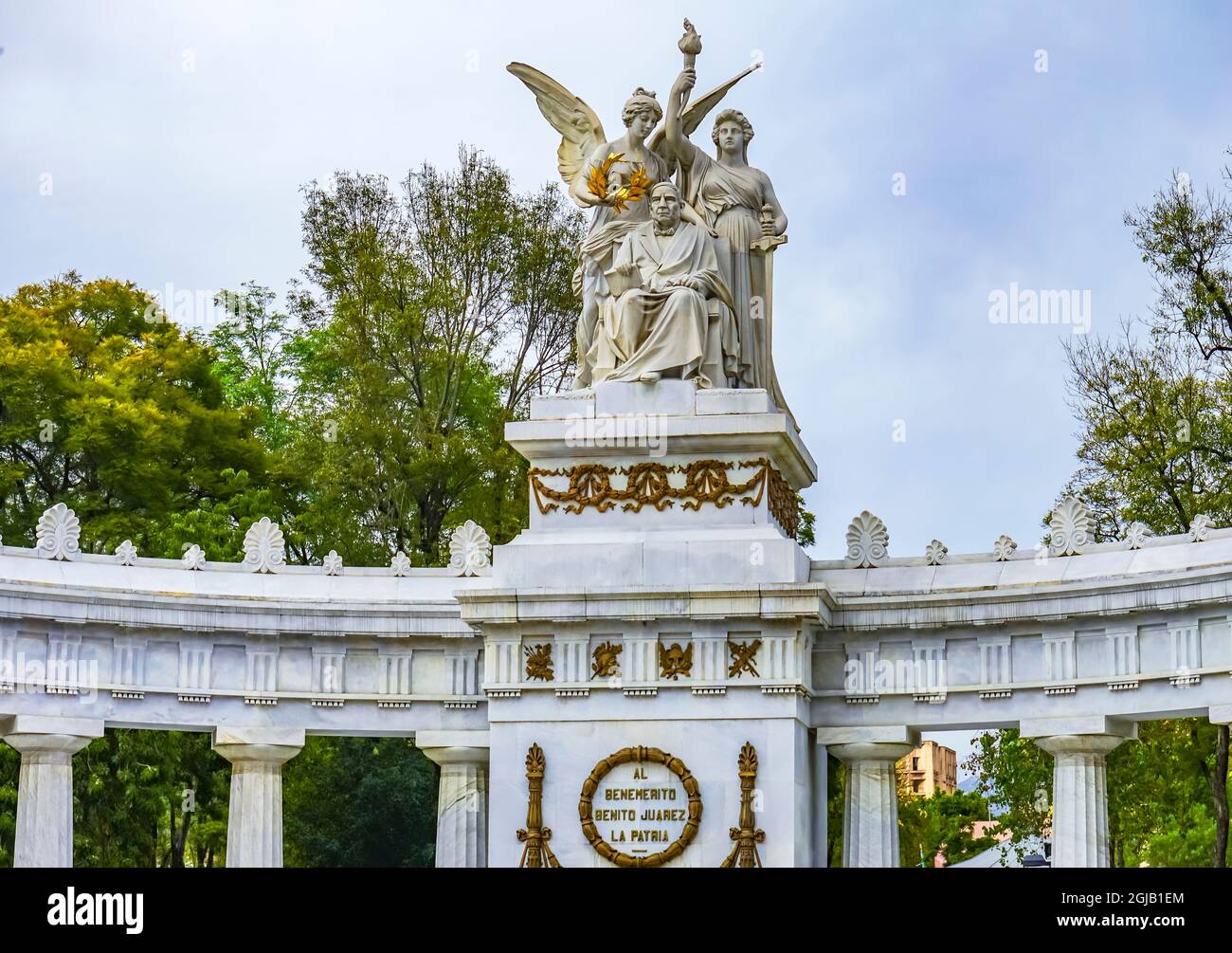President Benito Juarez Hemicycle Monument, Mexico City, Mexico. Juarez ...