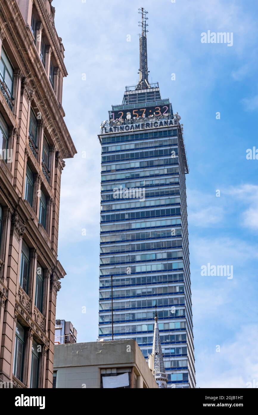 Torre Latinoamericana building, Mexico City, Mexico. Built in 1956 was ...