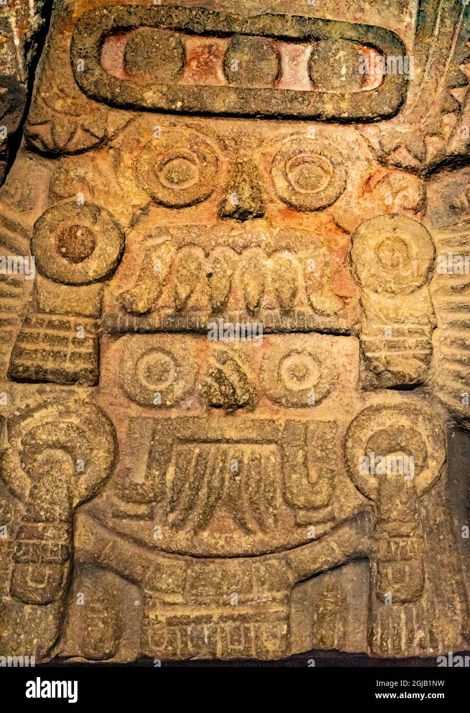 Ancient Aztec statue. Templo Mayor Museum, Mexico City, Mexico Stock ...