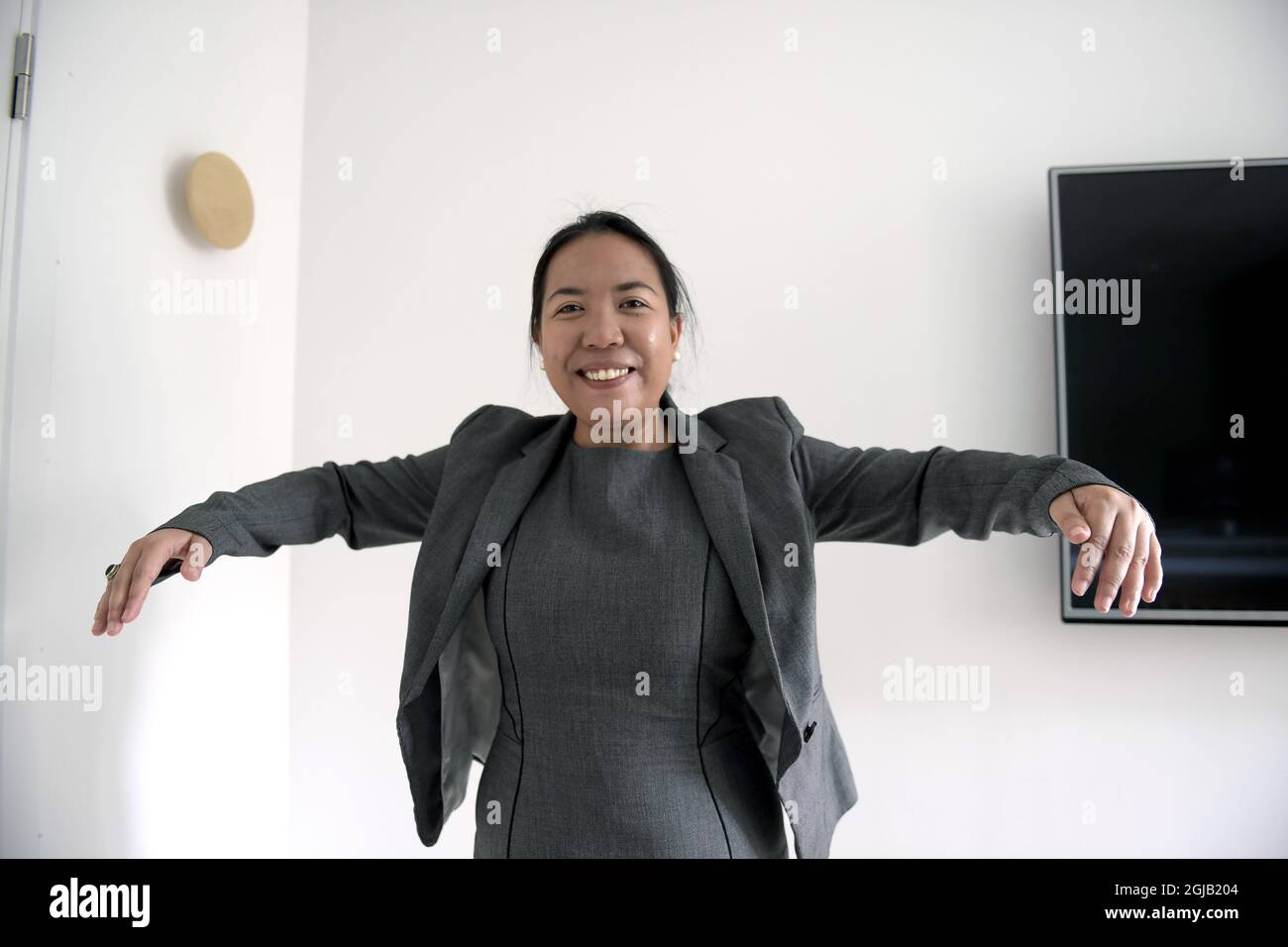 STOCKHOLM 20170920 **FILE** Machris Cabreros is the party leader for ...