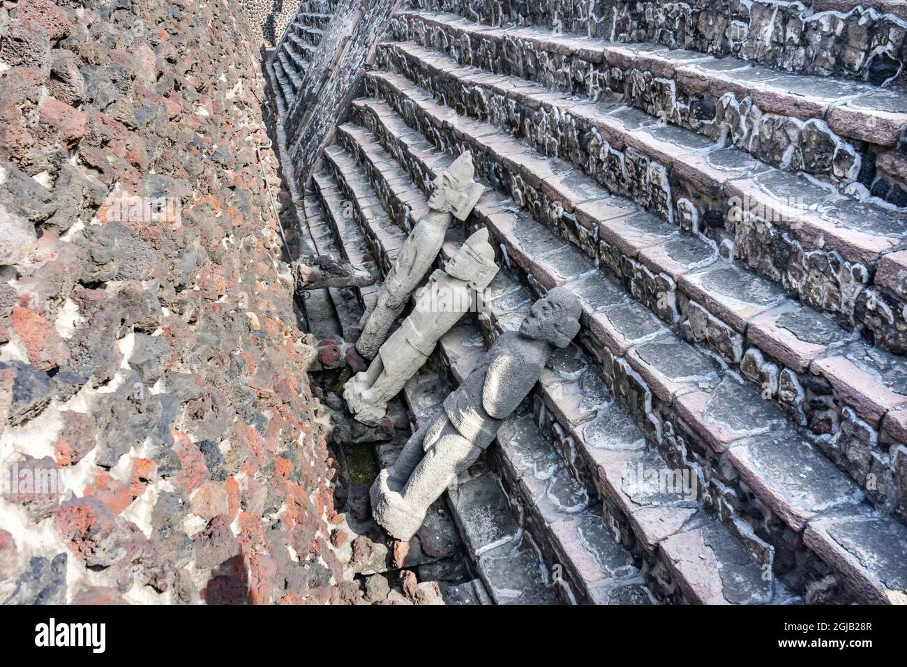 Ancient Aztec Gods Stone statues, Templo Mayor, Mexico City, Mexico ...