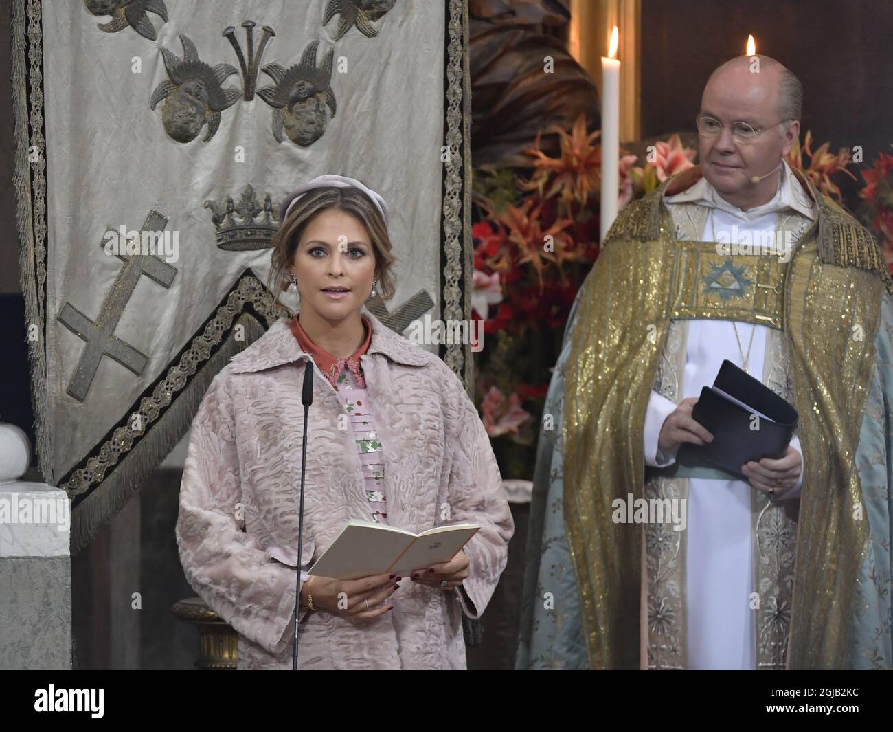 STOCKHOLM 20171201 Princess Madeleine and Bishop Johan Dalman during ...
