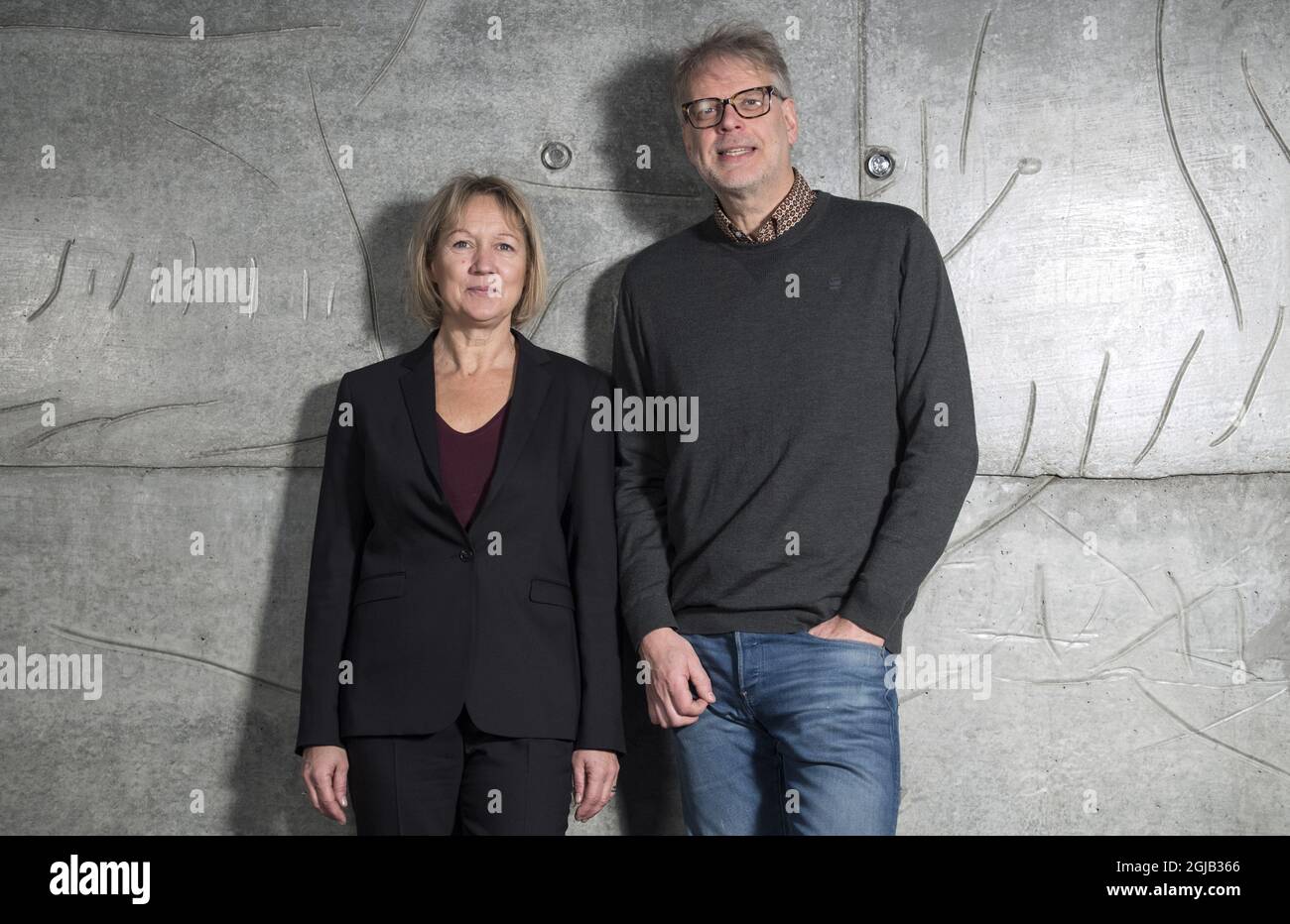 COPENHAGEN 2017-12-06 Writers Camilla Ahlgren and Hans Rosenfeldt is ...