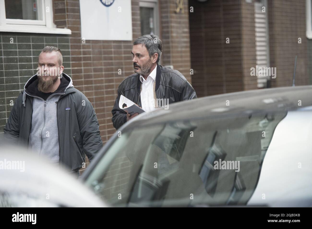 John Ausonius during a permission from his prison sentence Stock Photo ...