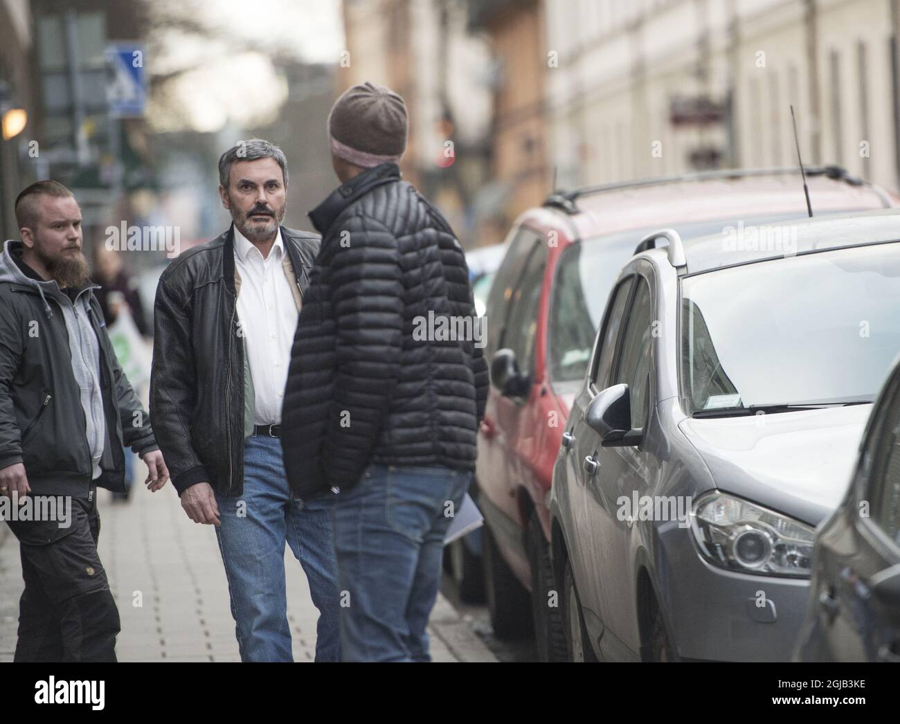 John Ausonius during a permission from his prison sentence Stock Photo ...