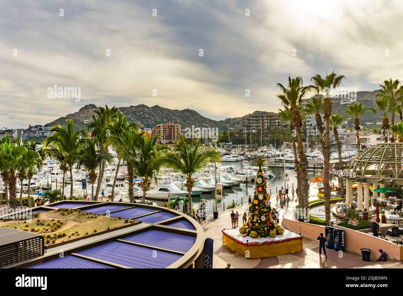 Colorful Cabo San Lucas, Mexico. This is the center of Los Cabos ...