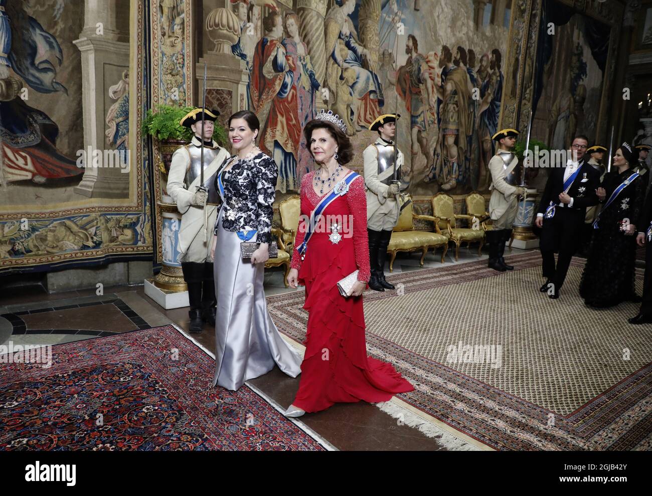 STOCKHOLM 20180117 Sweden's Queen Silvia and Iceland's First Lady Eliza ...