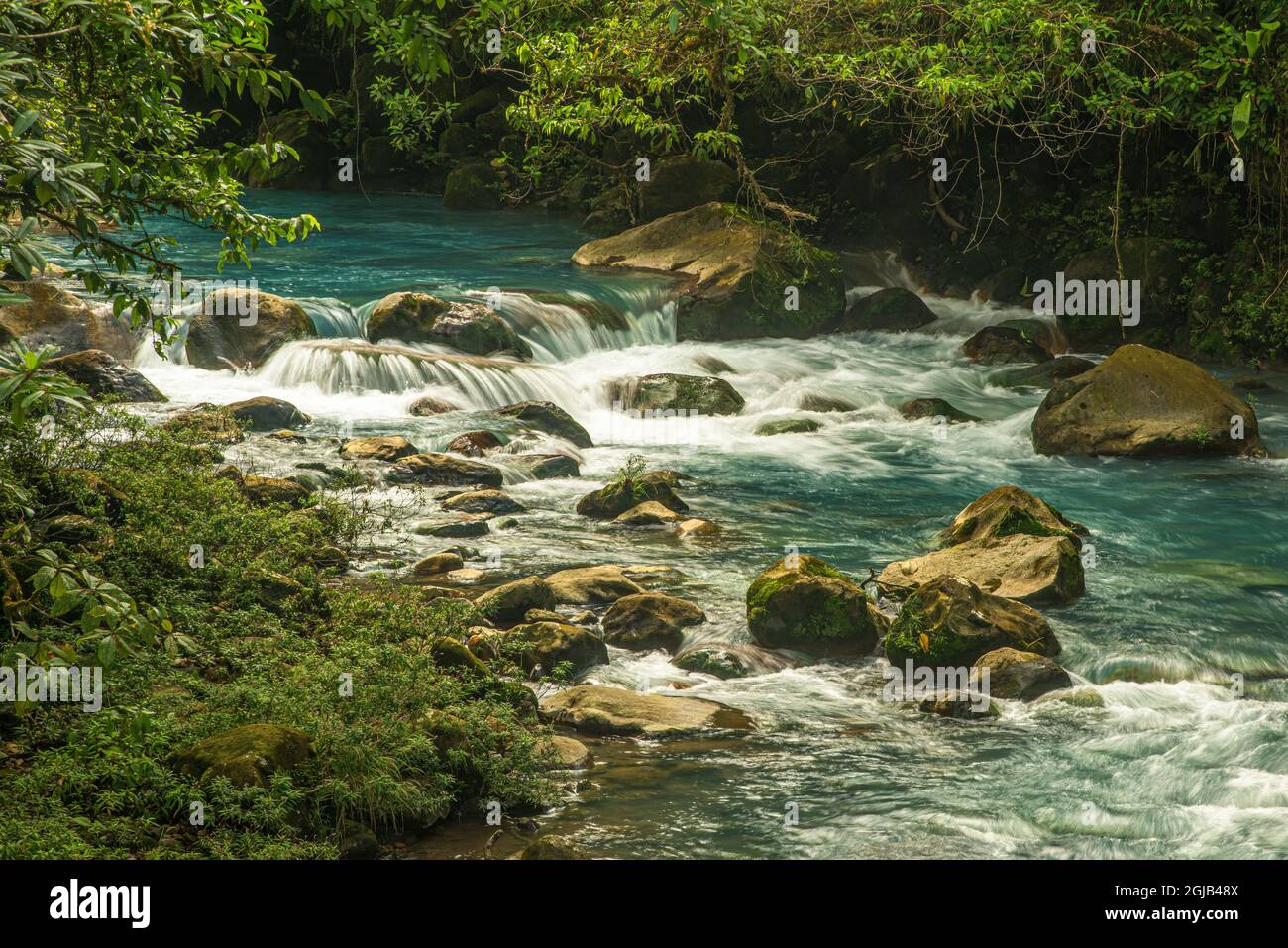 Costa Rica, Blue River Stock Photo - Alamy