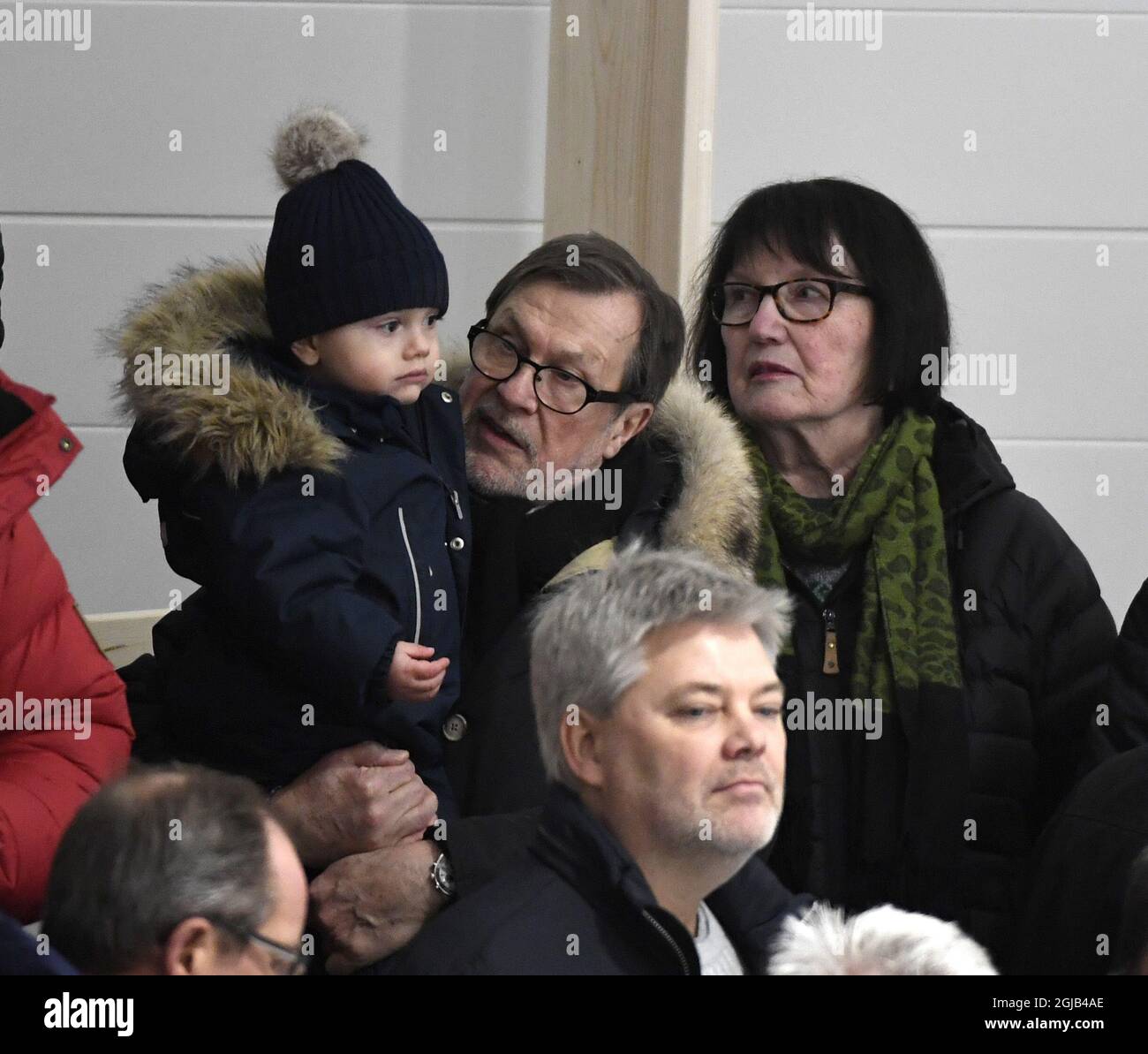 OCKELBO 20180125 Prince Oscar, Olle Westling and Ewa Westling watch ...