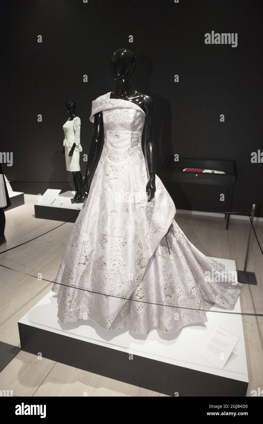 STOCKHOLM 2018-01-25 Royal Nobel dresses. Art Museum "Sven Harry's" in ...
