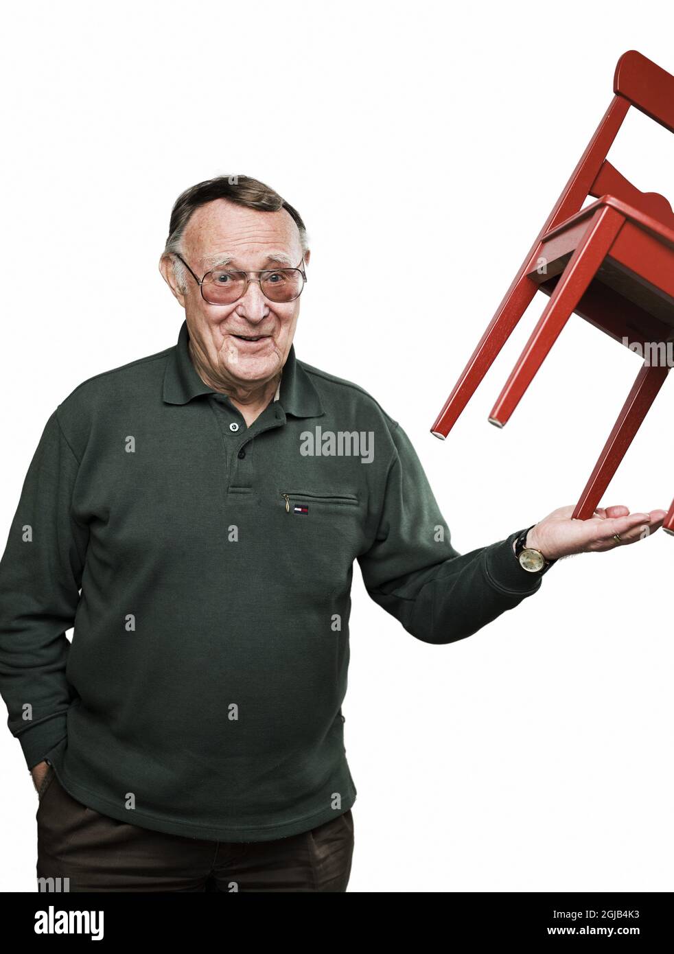 Ingvar Kamprad, Swedish business magnate and the founder of IKEA Stock ...