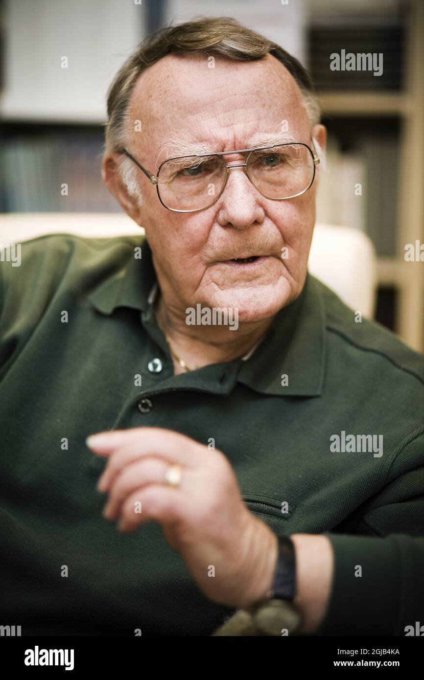 Ingvar Kamprad, Swedish business magnate and the founder of IKEA Stock ...