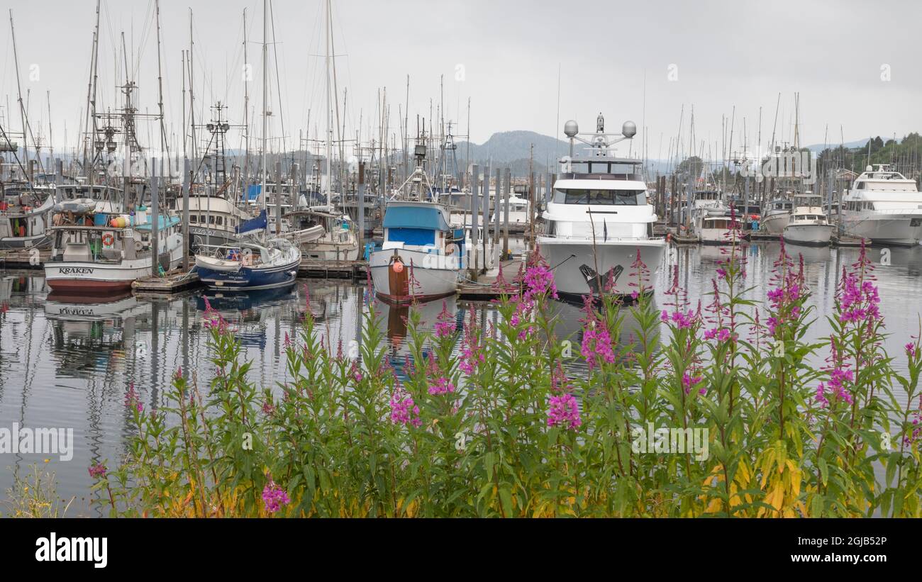 Alaska sitka boats harbor hi-res stock photography and images - Alamy