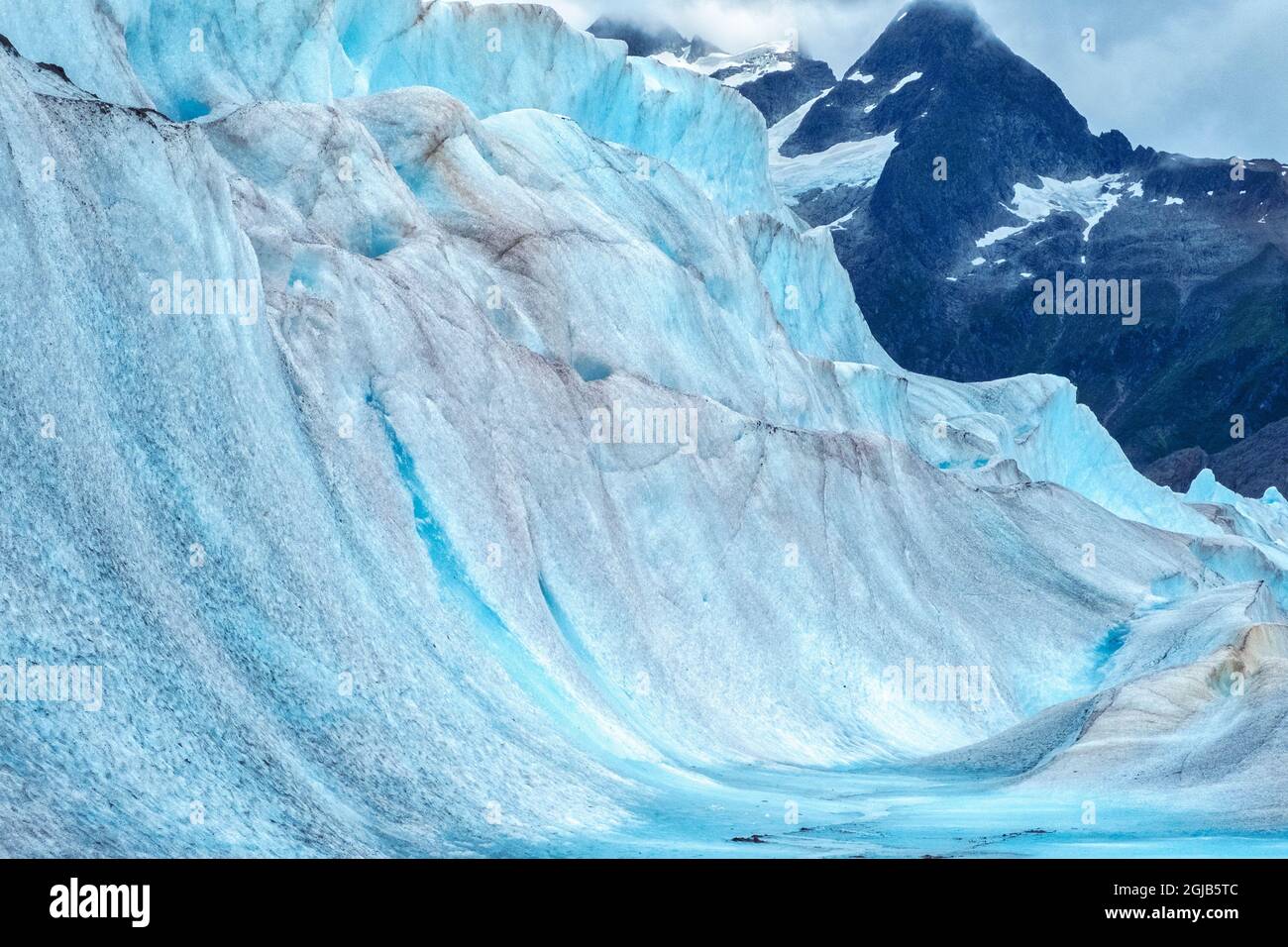 Alaska juneau mendenhall glacier tourist attraction ice hi-res stock ...